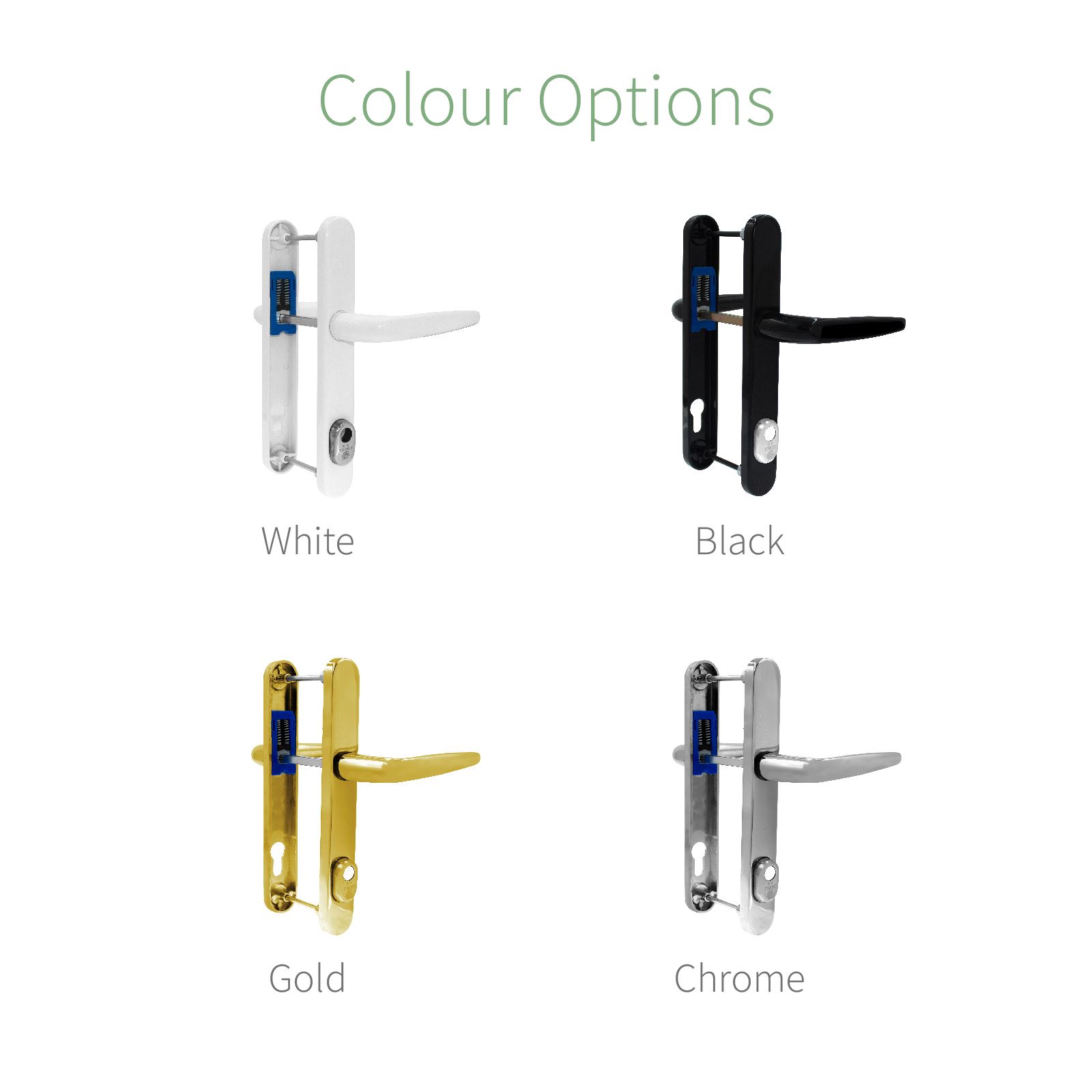 UPVC Door Handle Yale Trojan High Security Pas 24 Lever / Lever Pair ...