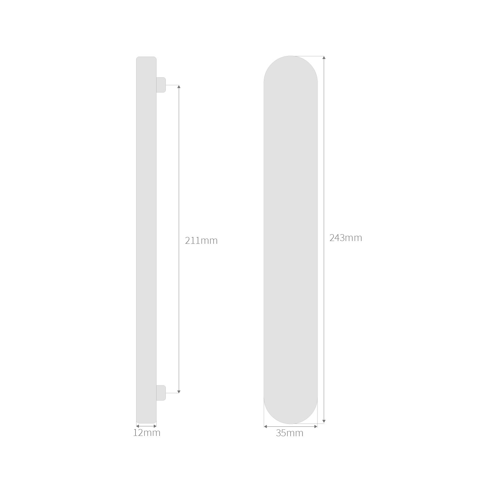 UPVC Door Handle Blank Plate Yale Trojan Blanking Cover PVC Double ...
