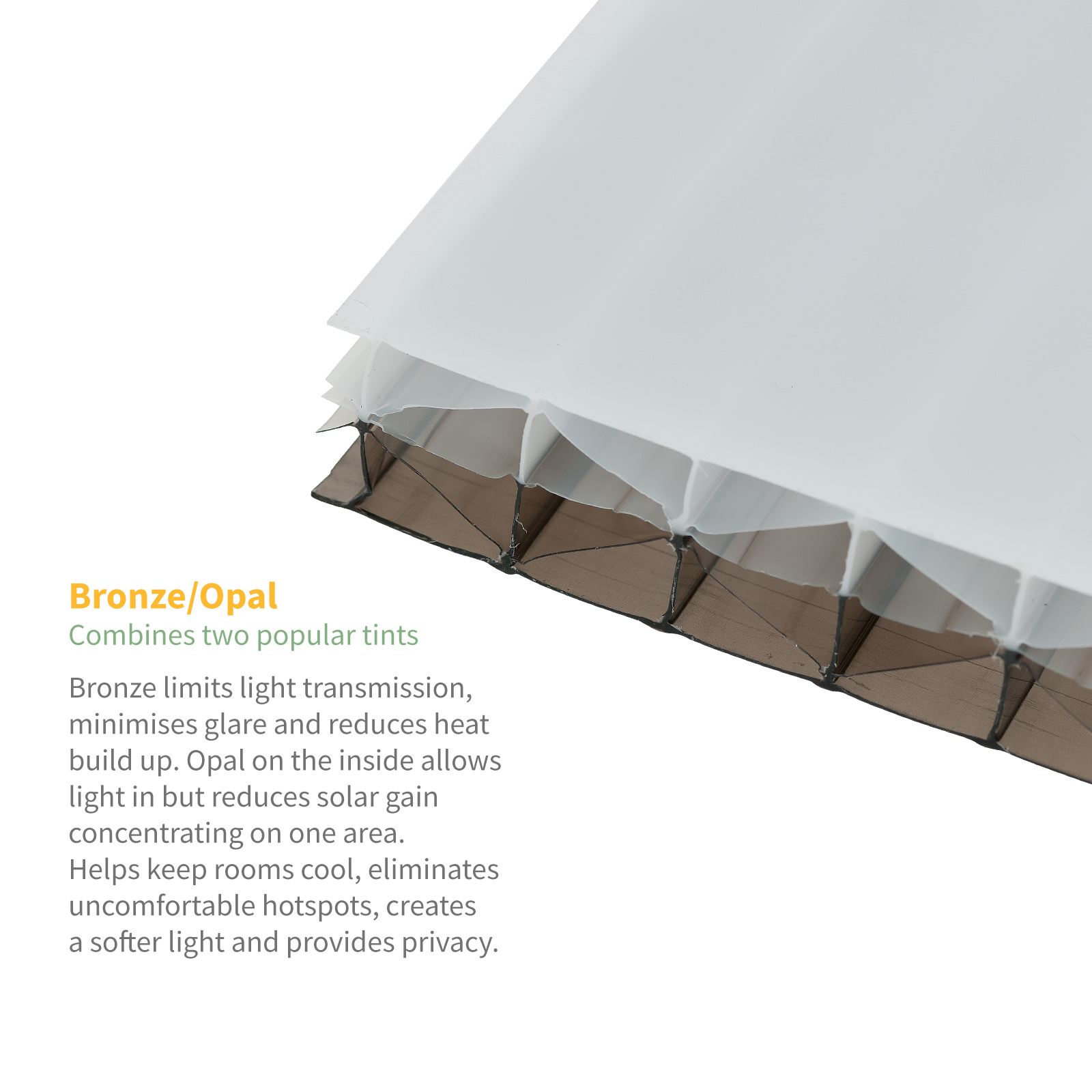 25mm Polycarbonate Roof Sheet Conservatory Carport Canopy Multiwall ...