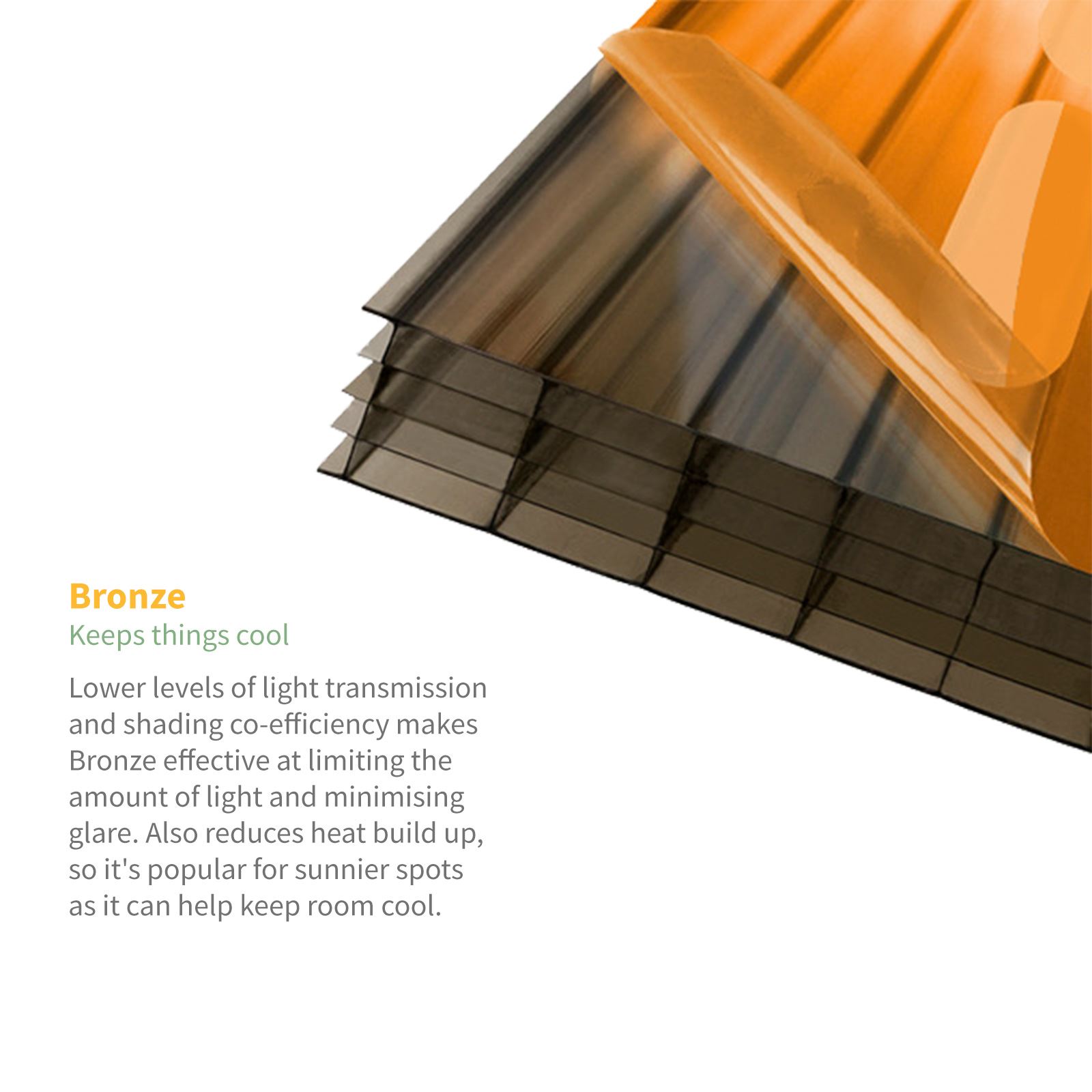 25mm Polycarbonate Roof Sheet Conservatory Carport Canopy Multiwall ...