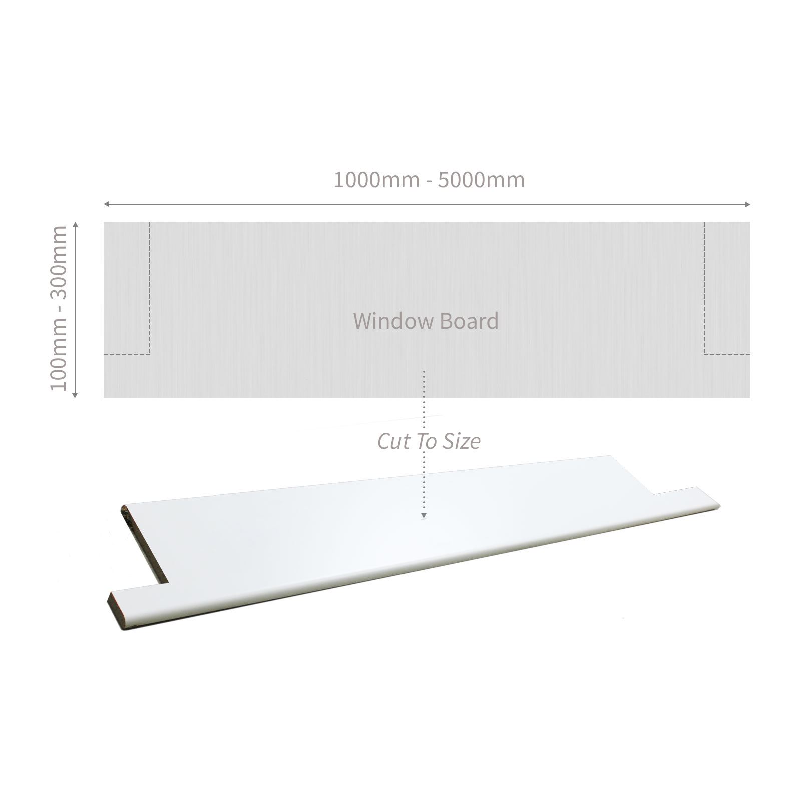 5m Laminated Window Board Cill UPVC Plastic Internal Sill Polyboard ...