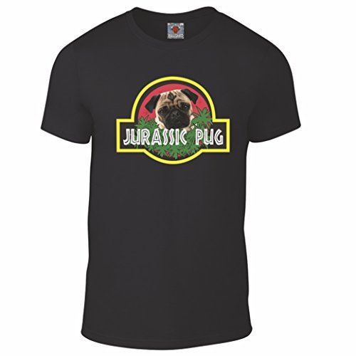 Jurassic Pug T-Shirt - Funny t shirt retro dinosaurs dog pet cute joke ...
