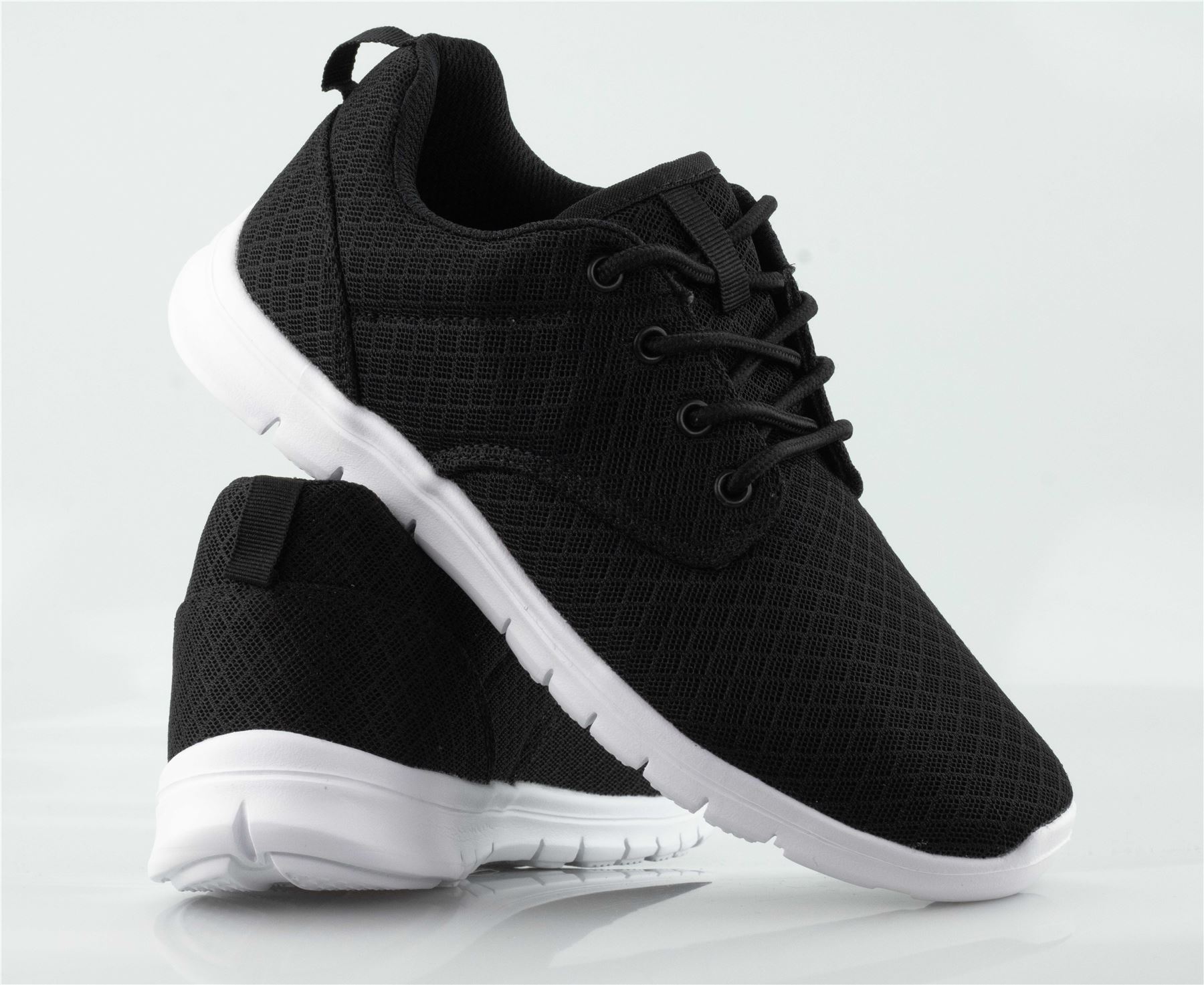 Womens Ladies Lace Up Running Walking Gym Sports Sneakers Trainers ...