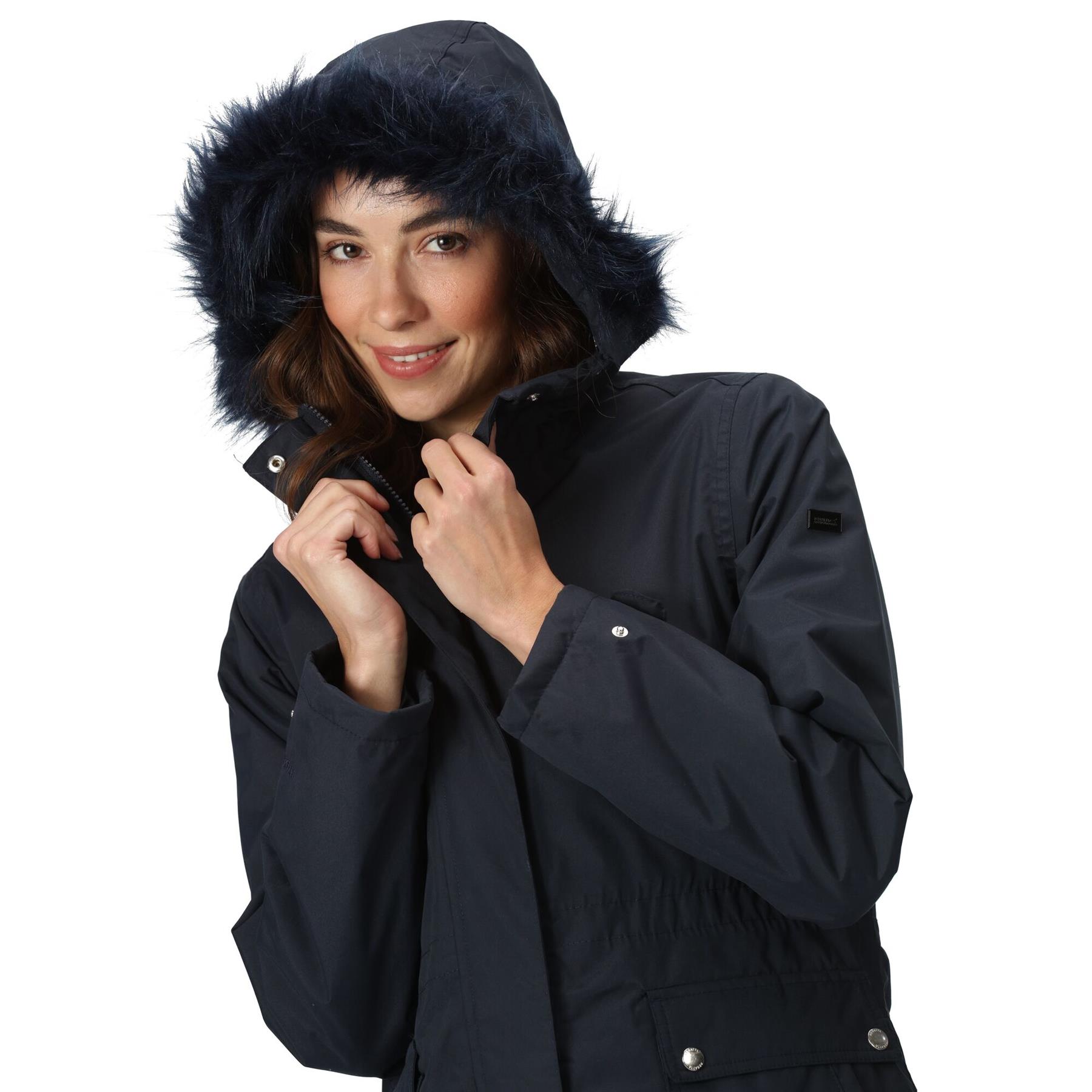 Regatta Womens Sabinka Faux Fur Trim Waterproof Insulated Parka Jacket ...