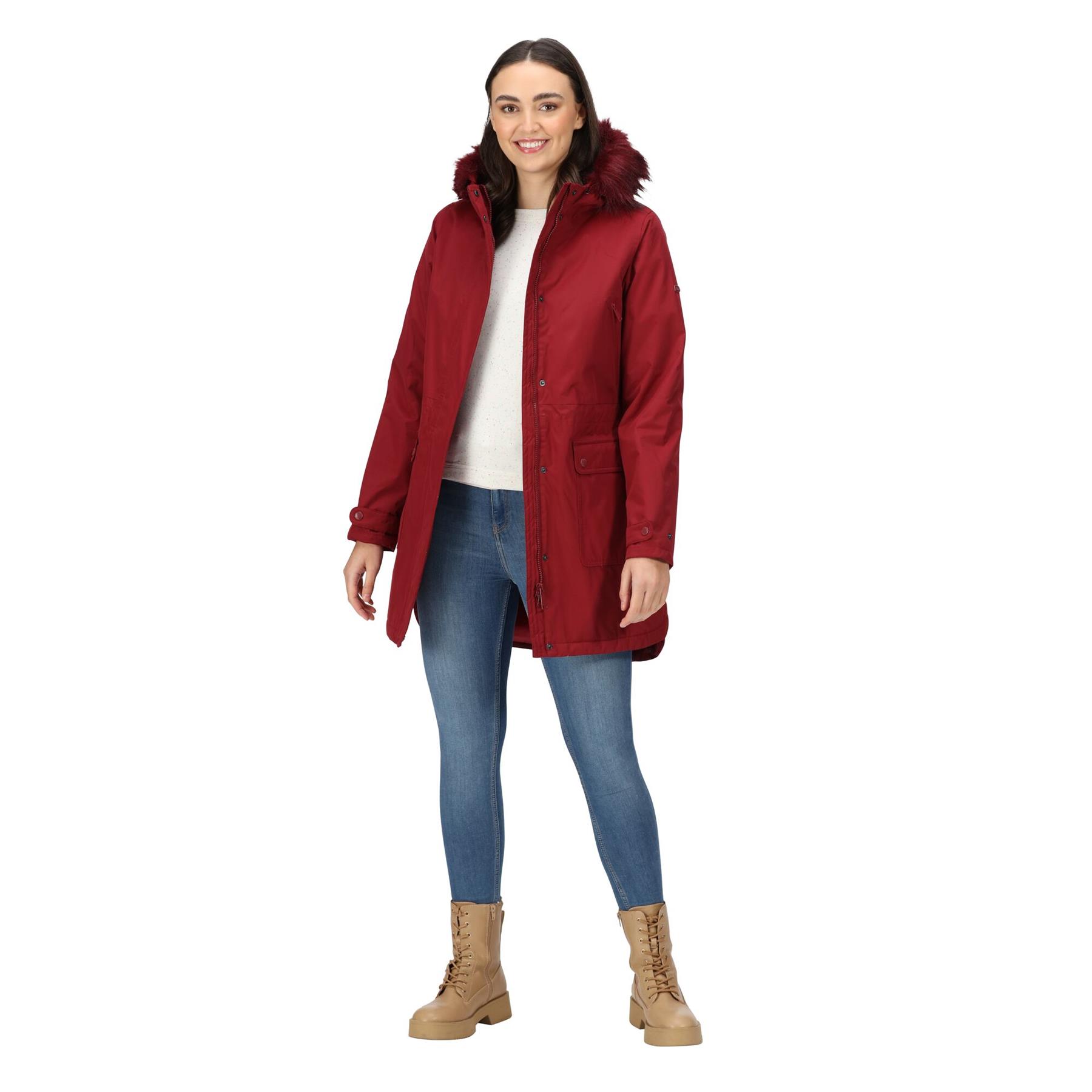 Regatta Womens Sabinka Faux Fur Trim Waterproof Insulated Parka Jacket ...