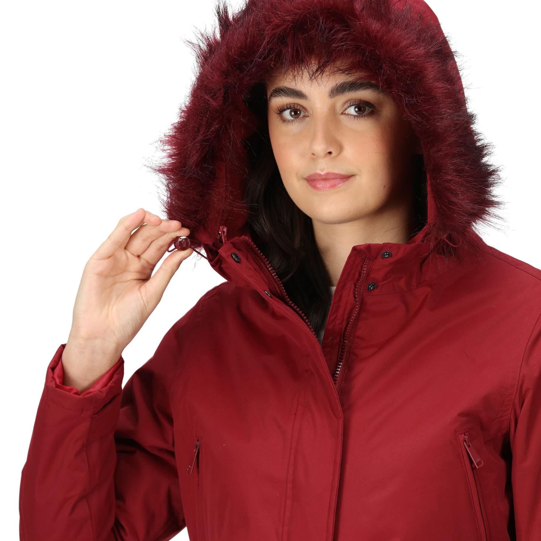 Regatta Womens Sabinka Faux Fur Trim Waterproof Insulated Parka Jacket ...