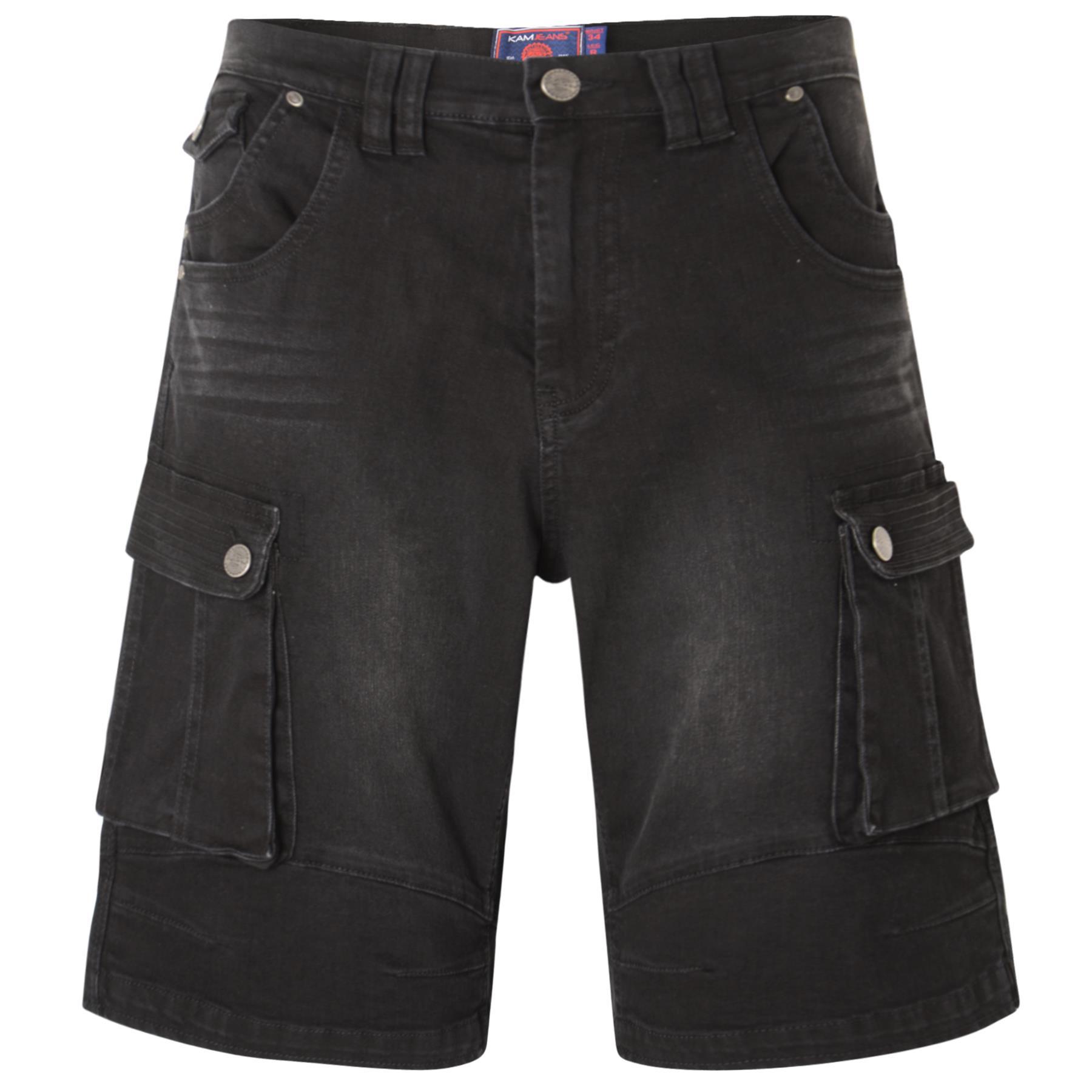 KAM MEN S BIG Size Stretch Denim Cargo Shorts IVAN Size 40 60 3 kam-men-s-big-size-stretch-denim-cargo-shorts-ivan-size-40-60-3