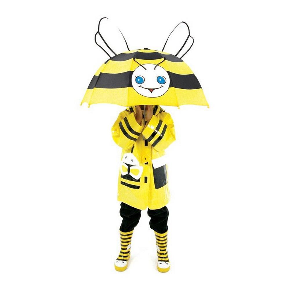 Kidorable Bumble Bee Raincoat Childrens Kids Unisex Yellow Waterproof ...