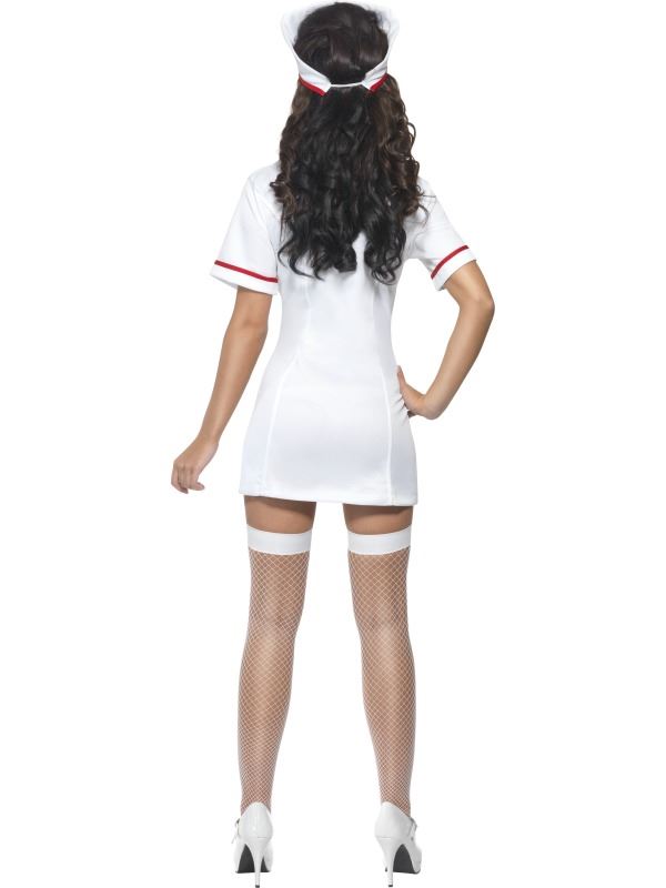 Ladies Fever Sexy Nurse Costume Womens Fancy Dress Naughty Doctor