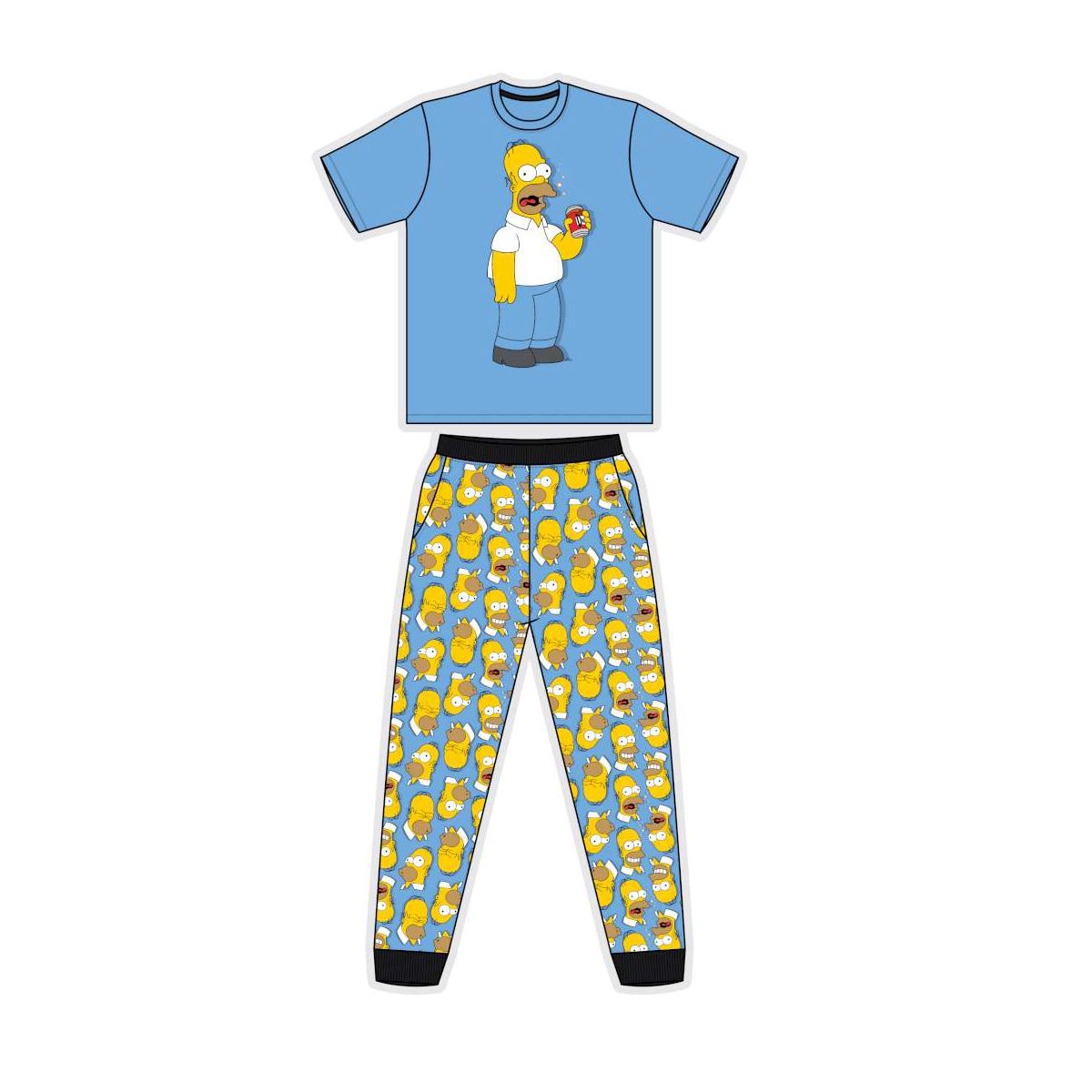 Mens/Boys Character Pyjamas PJ Set Jersey Cotton Size S,M,L,XL | eBay