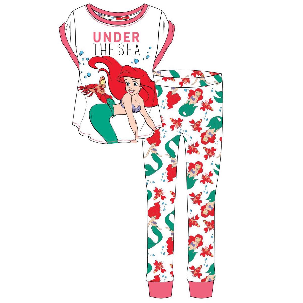 Ladies/Girls Character Pyjamas PJ Set Jersey Cotton Size 8,10,12,14,16 ...