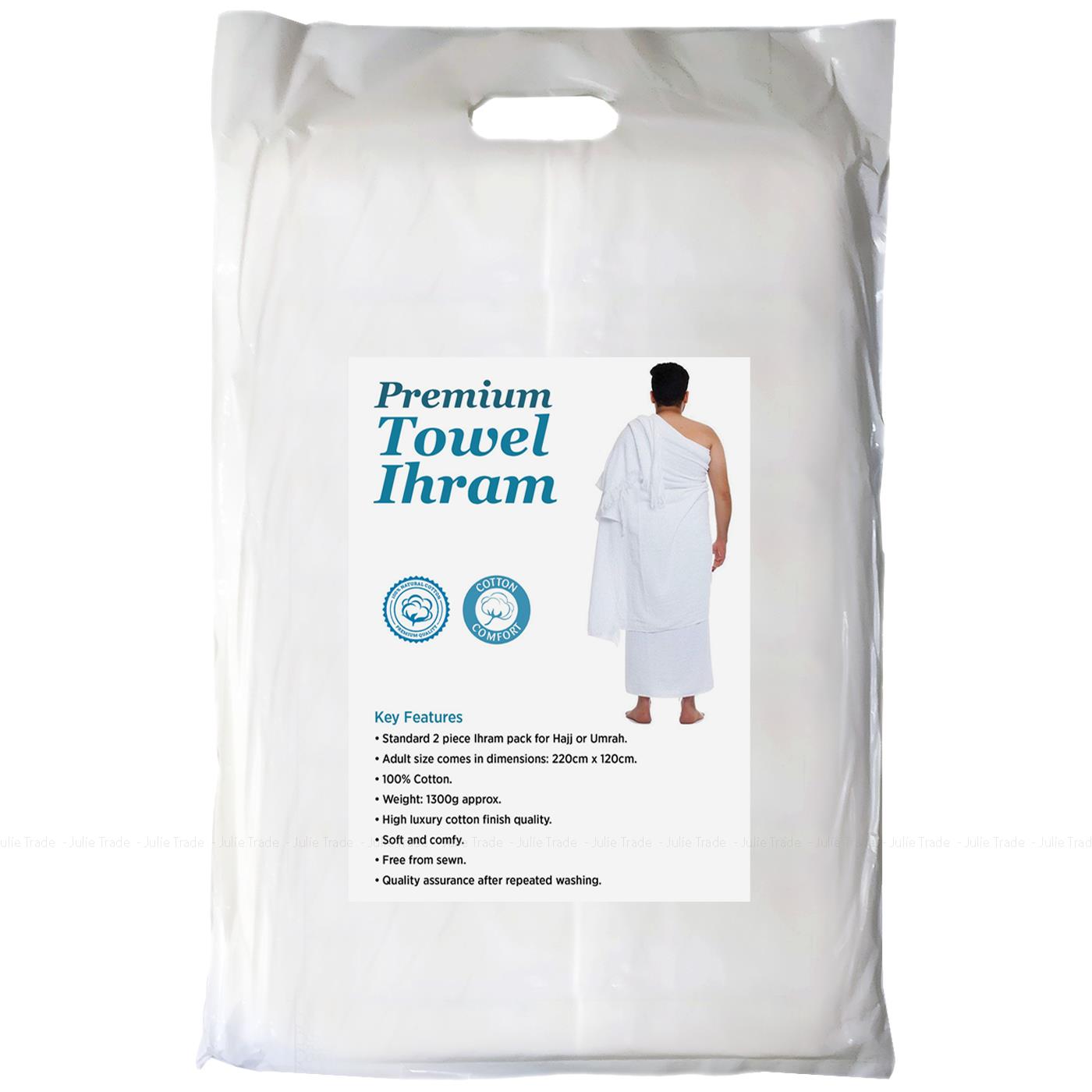 Hajj Umrah 6 Pcs Set Kit Pack Towel Cotton Ihram Belt Soap Miswak Tasbih Slipper | eBay UK