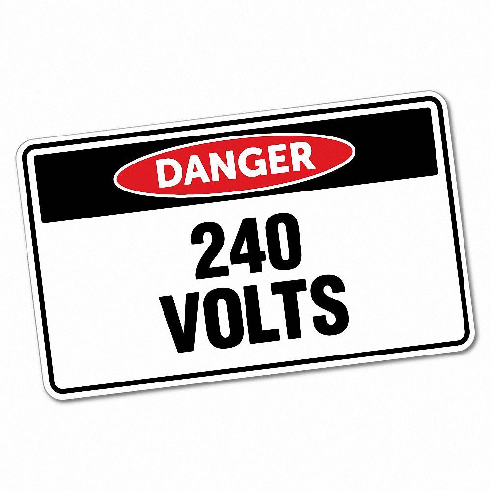 Danger 240 Volts Sticker Decal Safety Sign Car Vinyl #6406ST | eBay