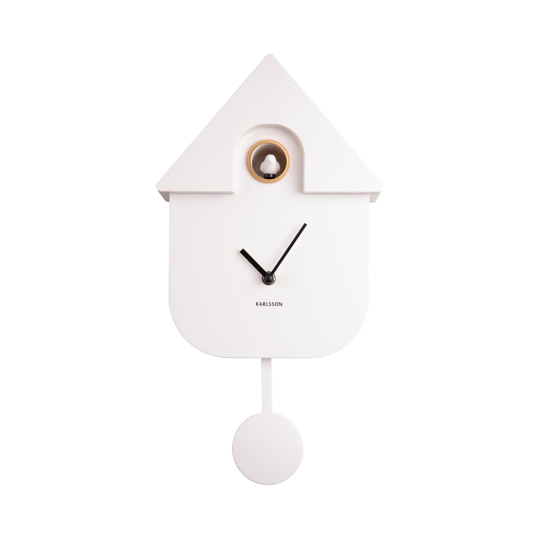 Karlsson Modern Cuckoo Wall Clock Minimalist Bird Sound Working Cuckoo | eBay