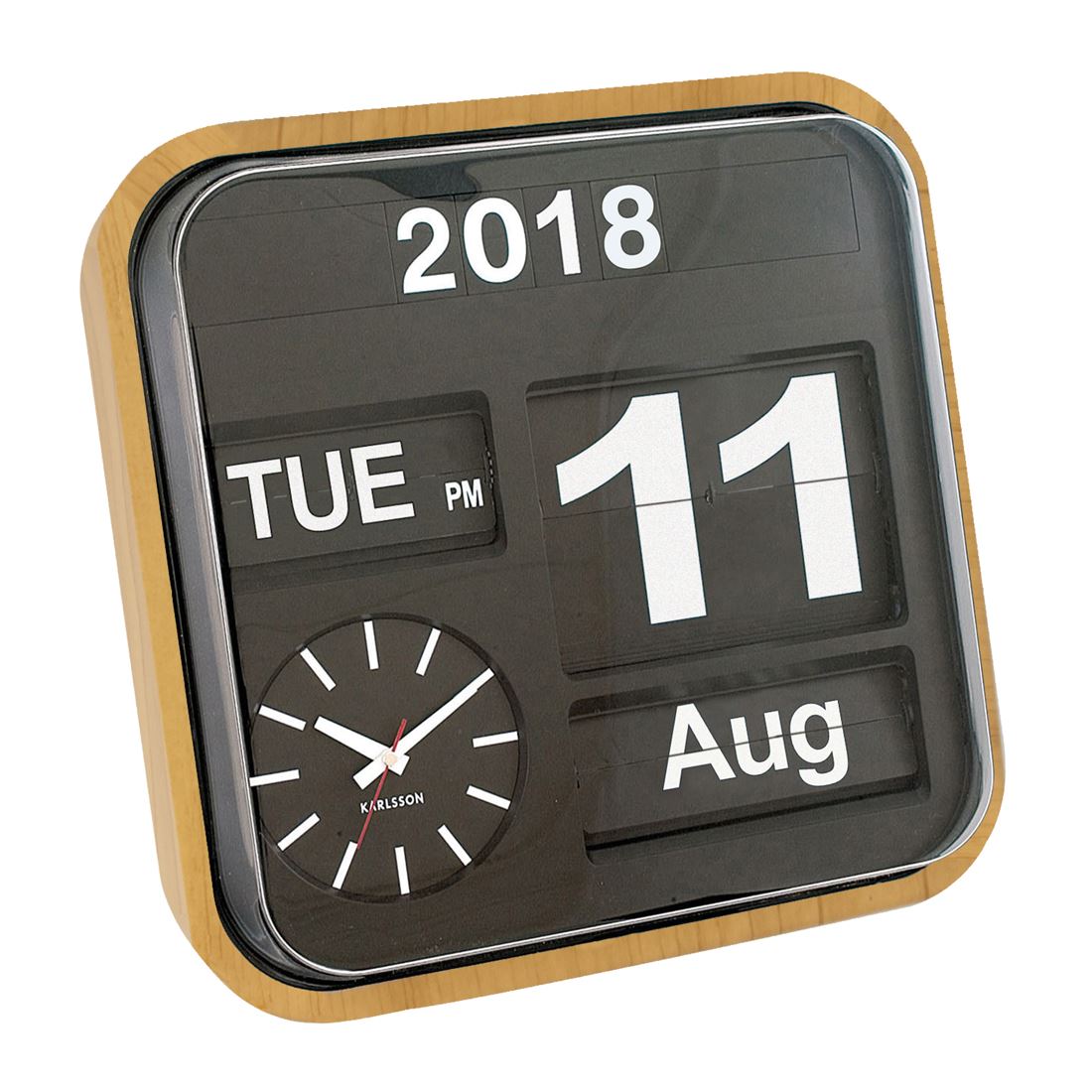 Karlsson Big Flip Mini Flip Retro Wall Clocks With Day Date Year 