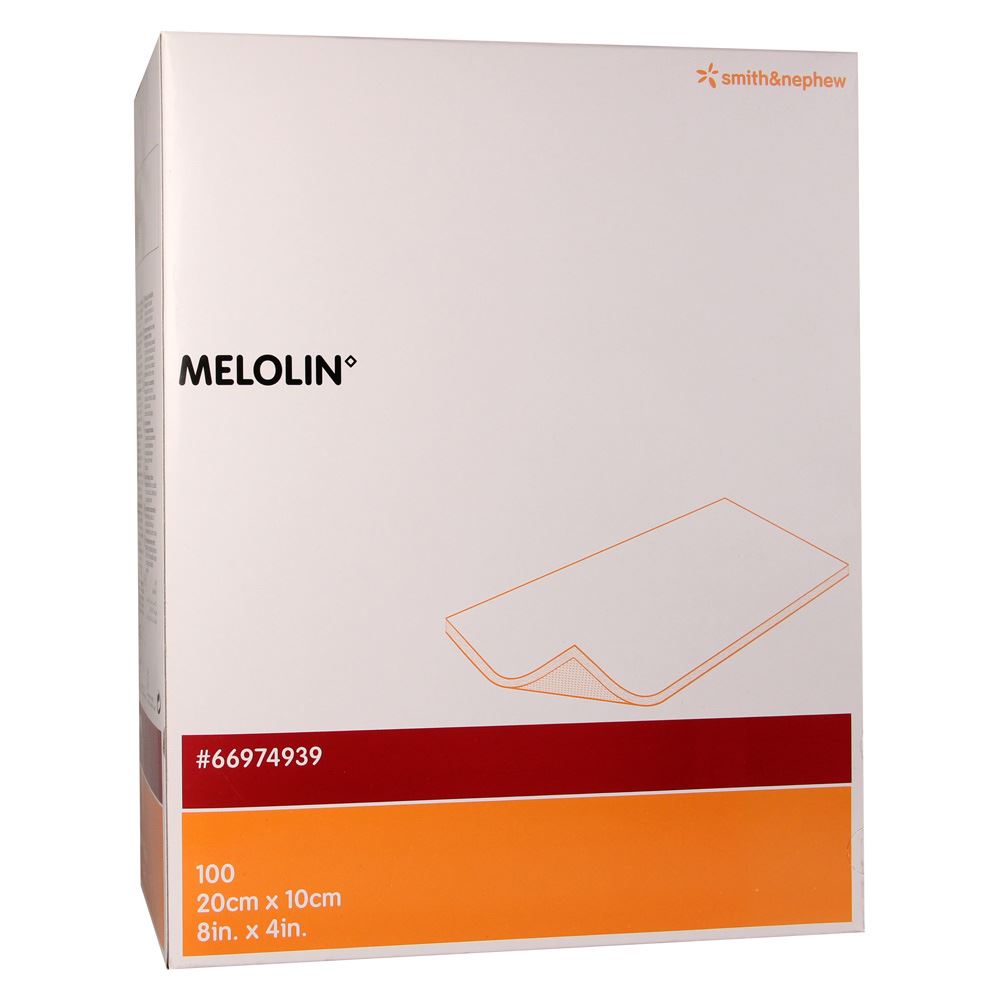 Melolin Low Adherent Absorbent Cushioned Dressing 20 cm x 10 cm - (box ...