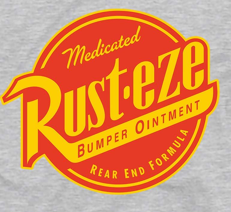 Disney Pixar Cars Rust-eze Logo Children's Unisex Grey T-Shirt | eBay