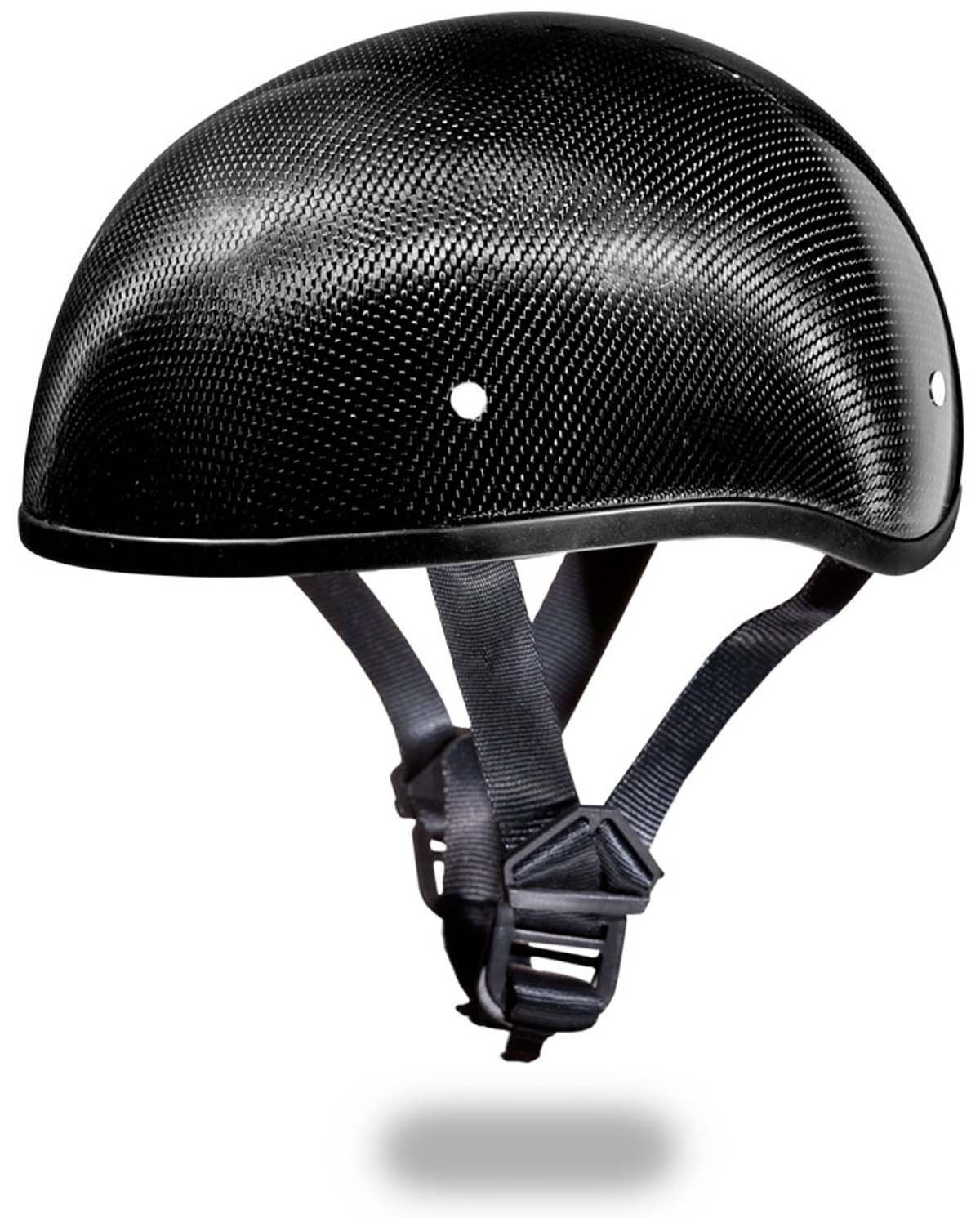 Daytona Skull Cap Half Helmet Slim Line Solid Quick Release DOT 3XS-4XL ...