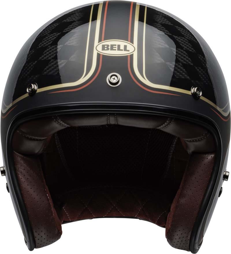 Bell Custom 500 Carbon Helmet Vintage Retro Carbon Fiber Leather XS-2XL ...
