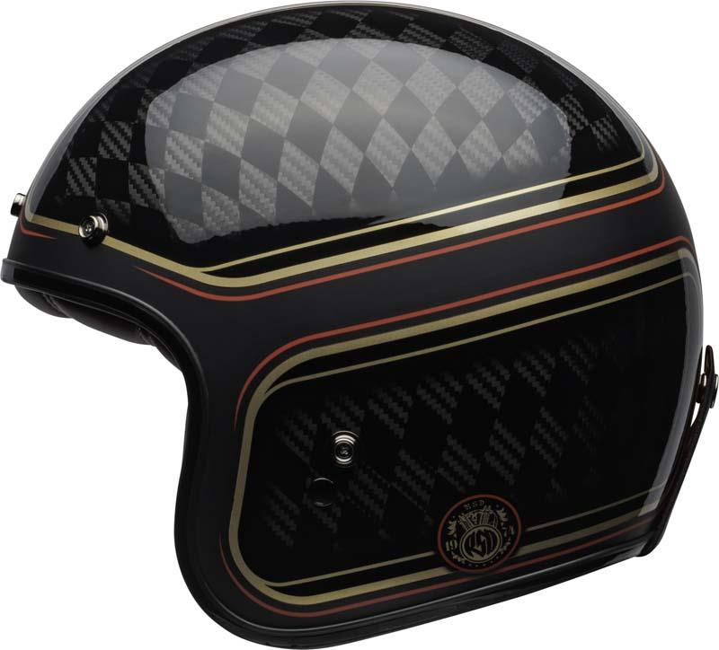 Bell Custom 500 Carbon Helmet Vintage Retro Carbon Fiber Leather XS-2XL ...