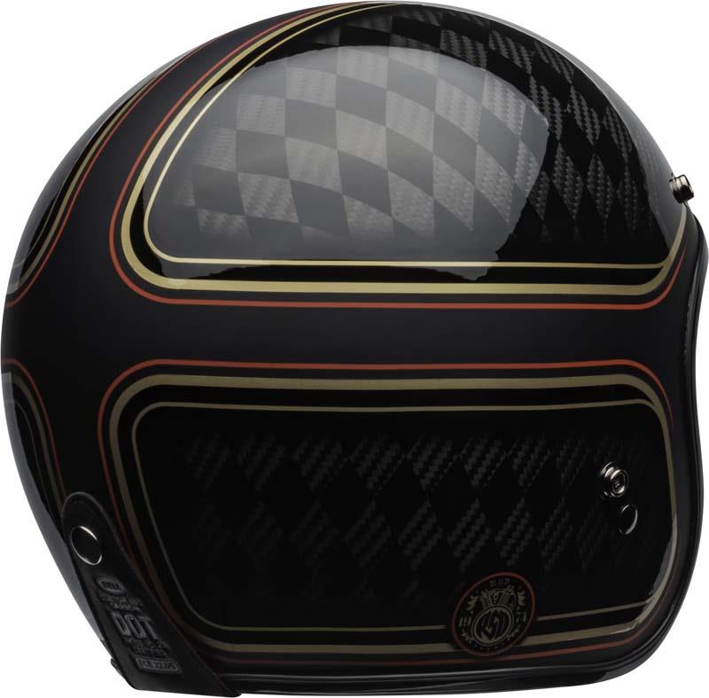 Bell Custom 500 Carbon Helmet Vintage Retro Carbon Fiber Leather XS-2XL ...