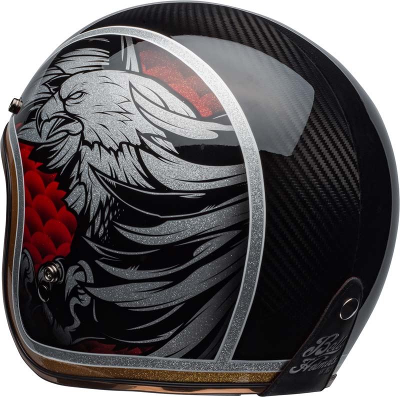 Bell Custom 500 Carbon Helmet Vintage Retro Carbon Fiber Leather XS-2XL ...
