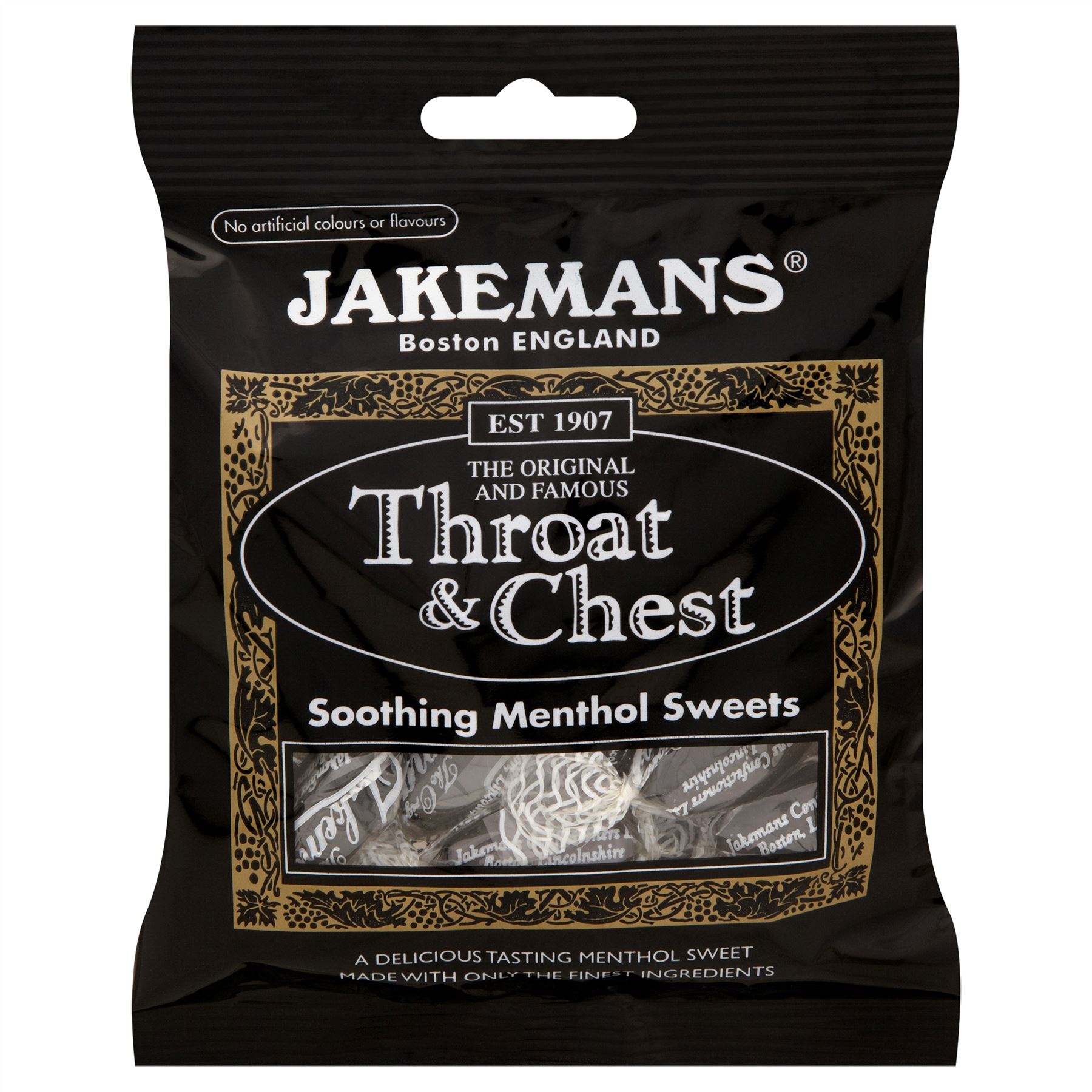 Jakemans Throat & Chest Soothing Menthol Sweets 100g | eBay