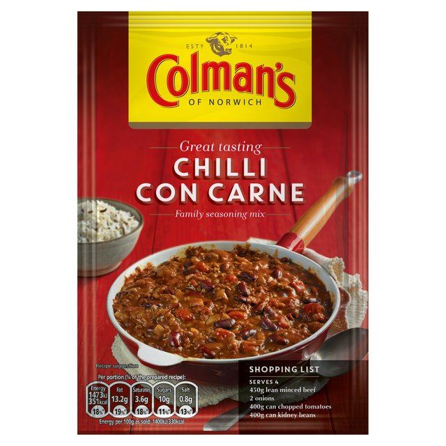 Colman's Chilli Con Carne Seasoning Mix - 50g | eBay
