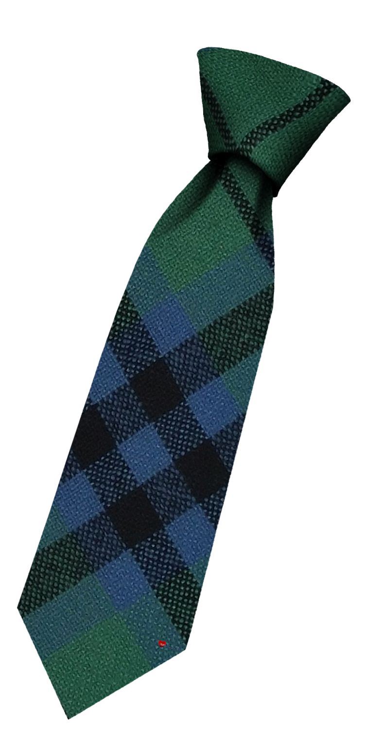 Cravatta di lana ragazzo in tessuto scozzese Austin tartan antico