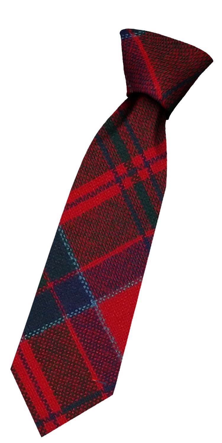 Cravatta di lana ragazzo in tessuto scozzese MacDonell di Keppoch tartan moderno