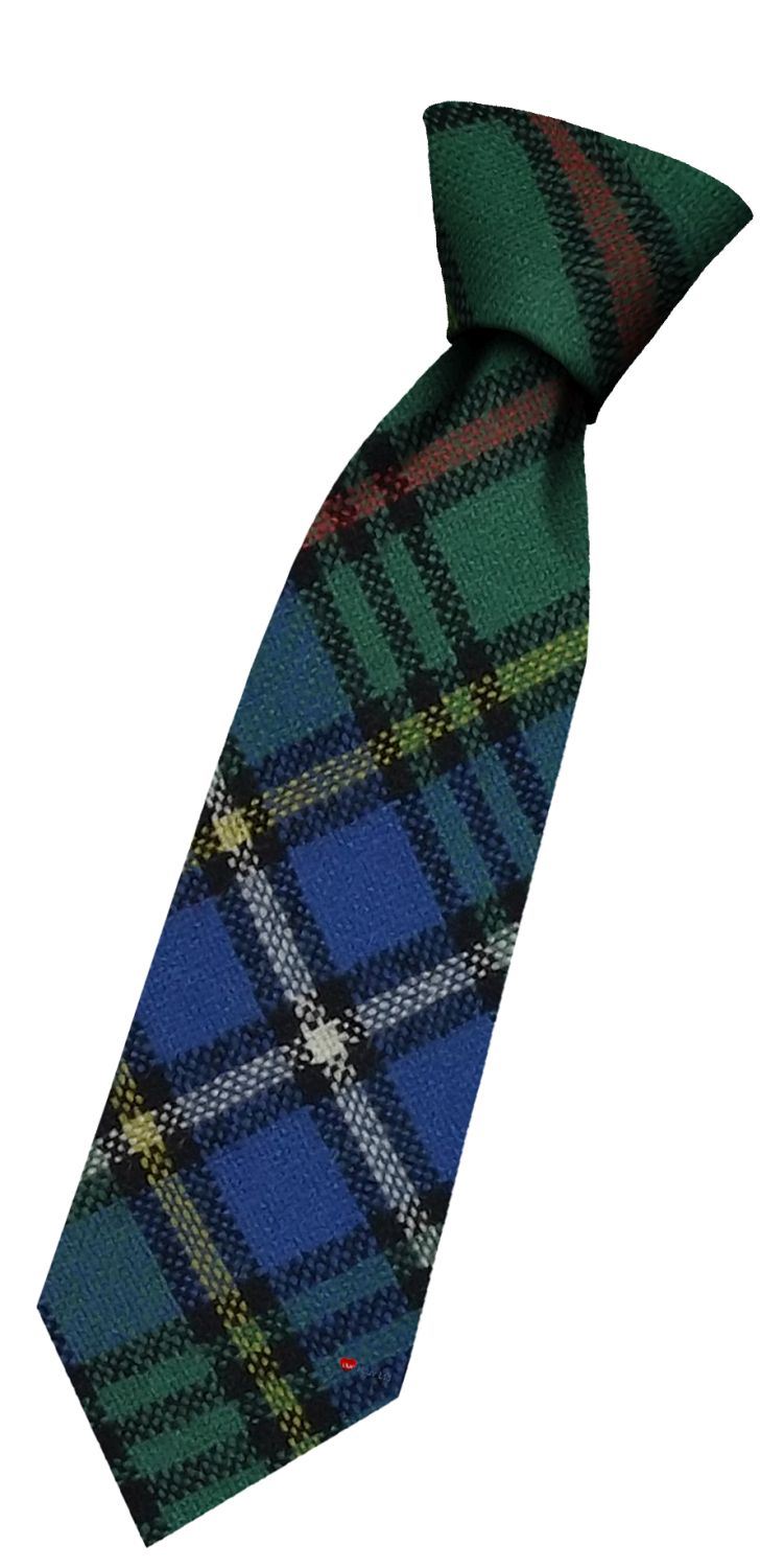 Cravatta di lana ragazzo in tessuto scozzese cockburn antico tartan