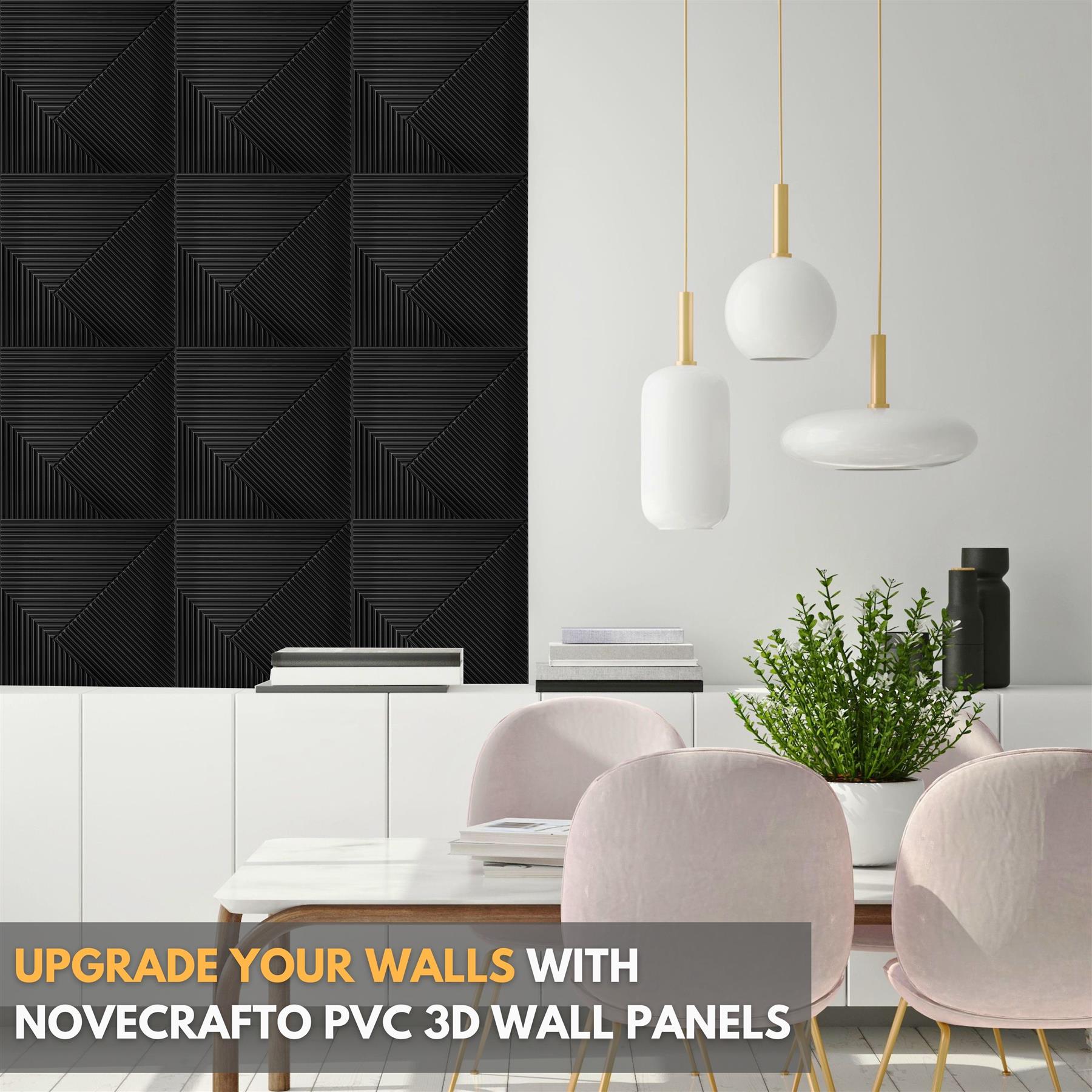 3D Wall Panels | DIY Interior & 3D Decorative Cladding for Home 50x50 ...