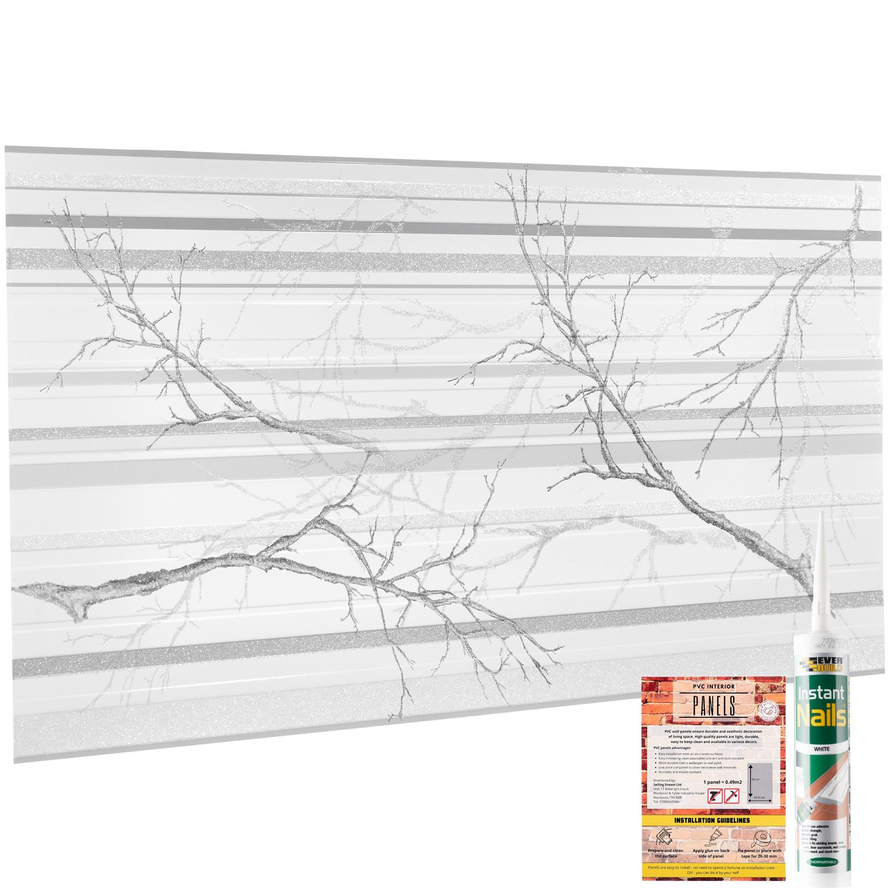 Kitchen Bathroom PVC Wall Cladding Panels Splashback Backsplash Splash ...