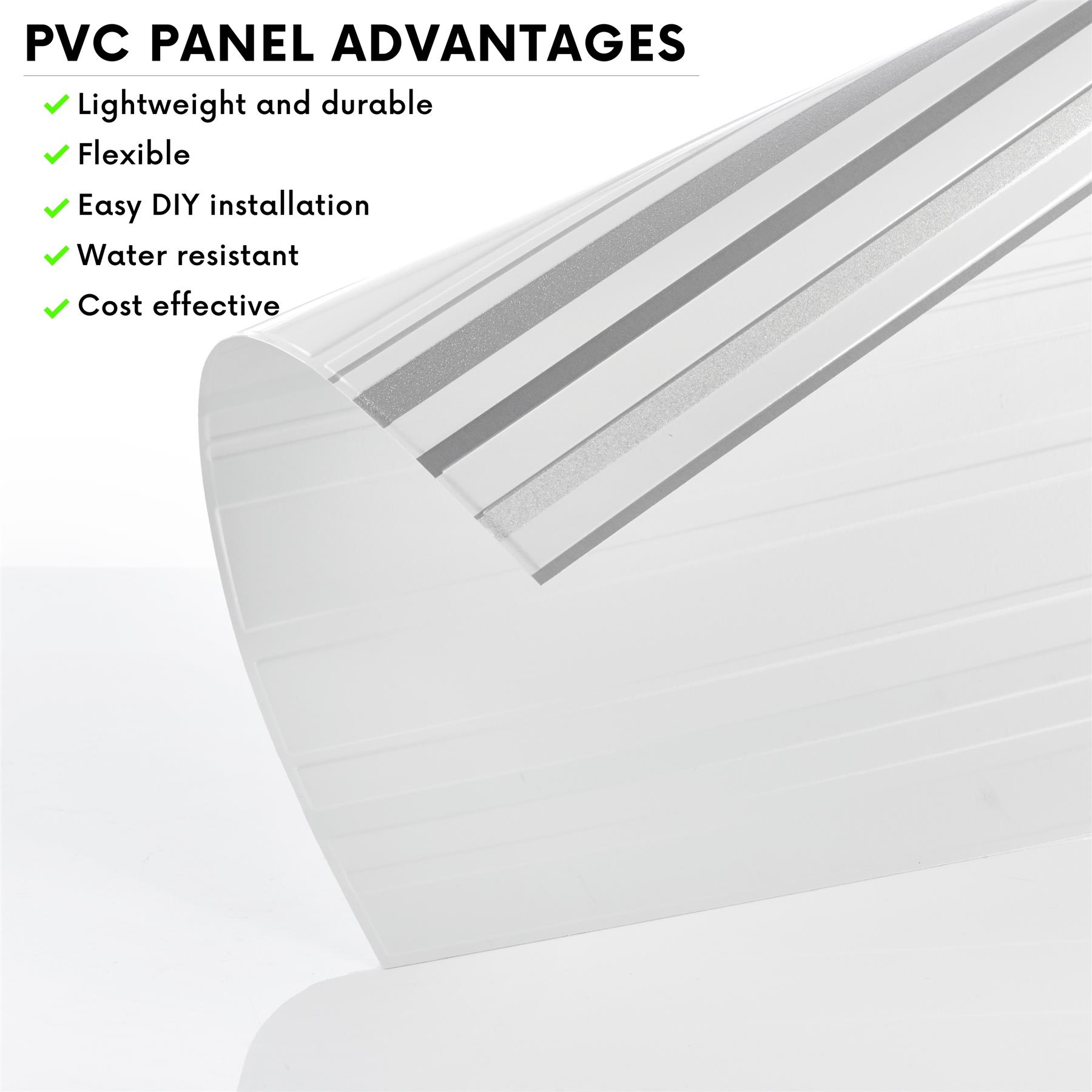 Kitchen Bathroom PVC Wall Cladding Panels Splashback Backsplash Splash ...