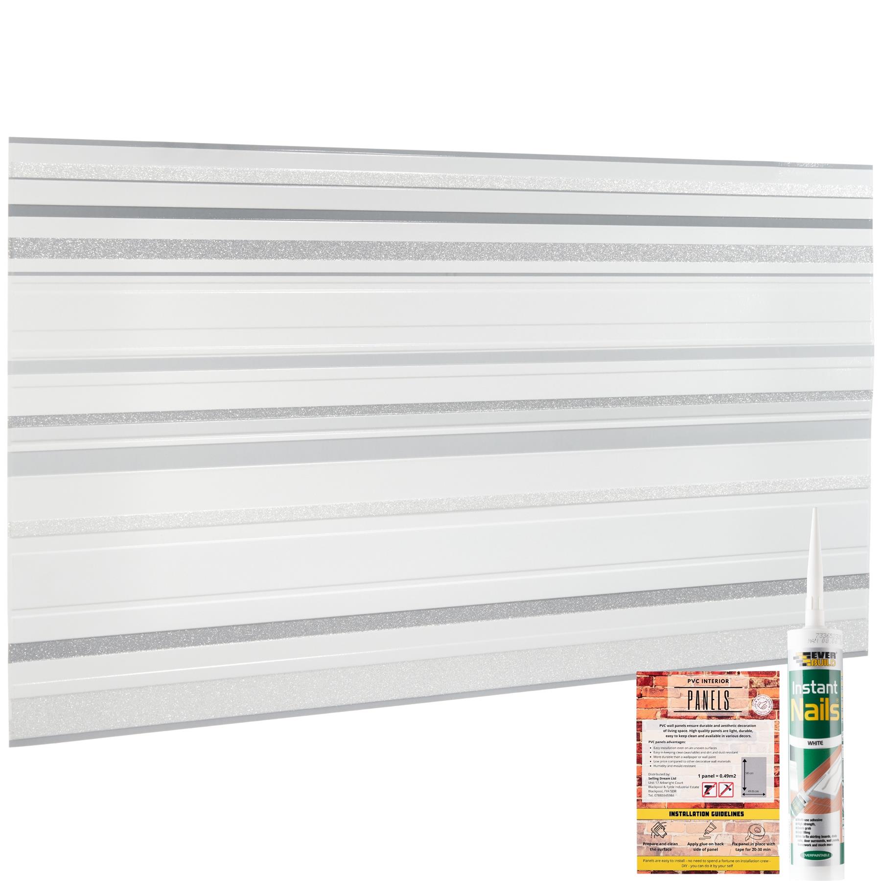 Kitchen Bathroom PVC Wall Cladding Panels Splashback Backsplash Splash ...