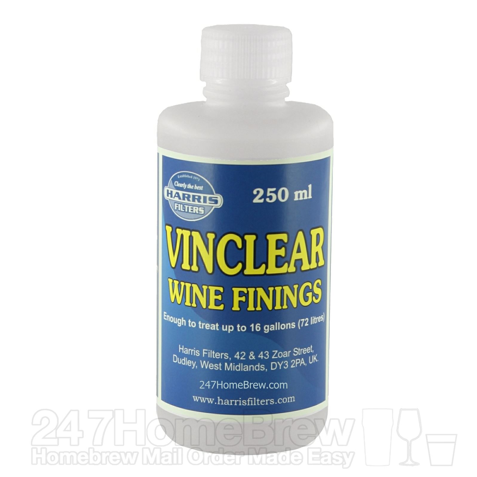 Harris Vinclear Liquid Wine 250ml Bottle Blend Of Food Grade Isinglass ...