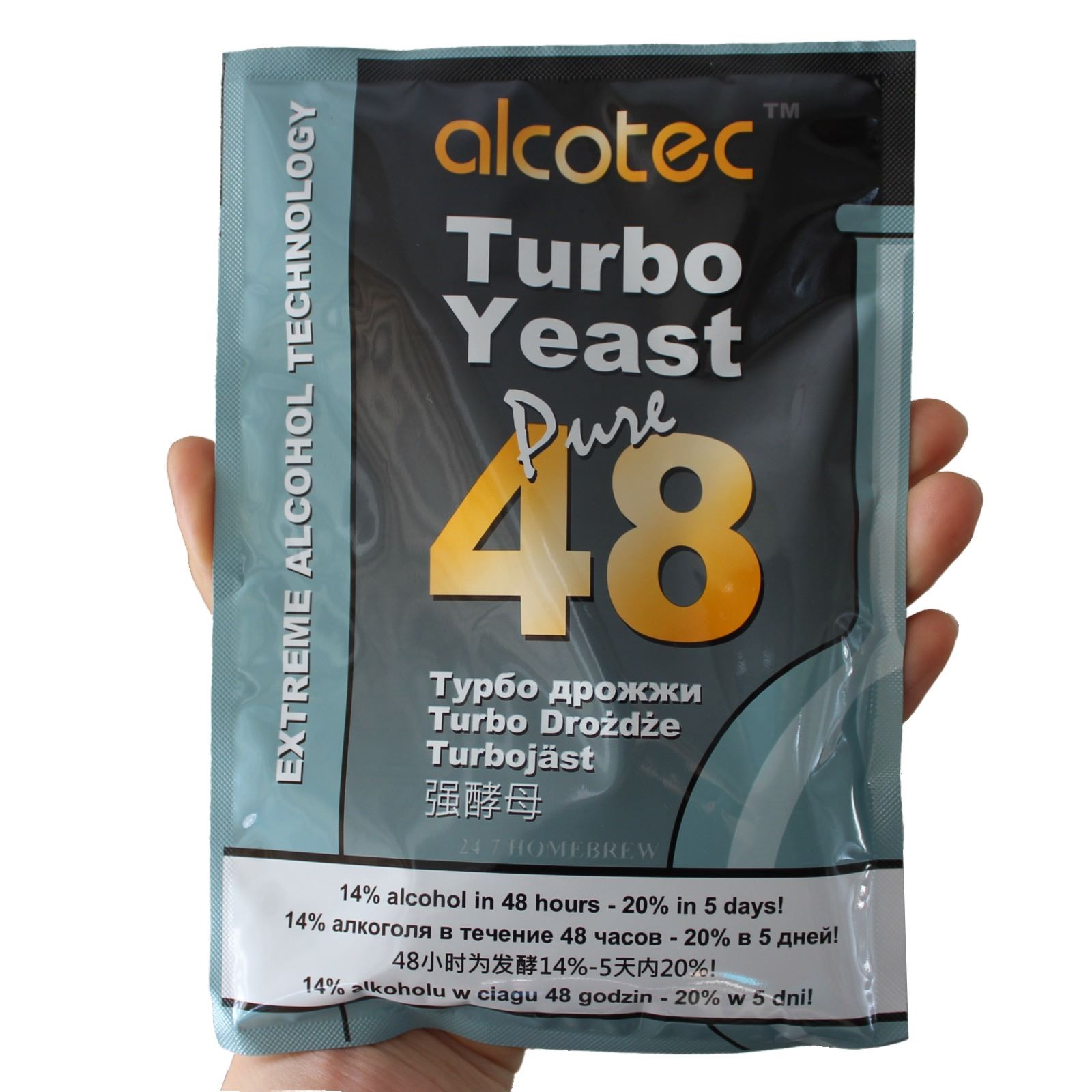 10x Alcotec 48 Pure Turbo Super Yeast High Alcohol 20% Homebrew Vodka ...