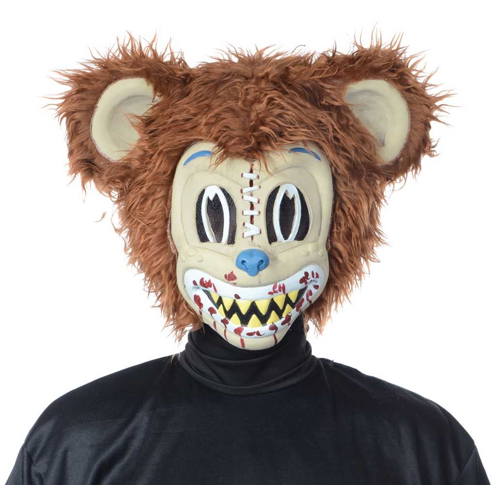Scary Evil Zombie Ted Killer Bear Furry Bunny Halloween Fancy Dress ...