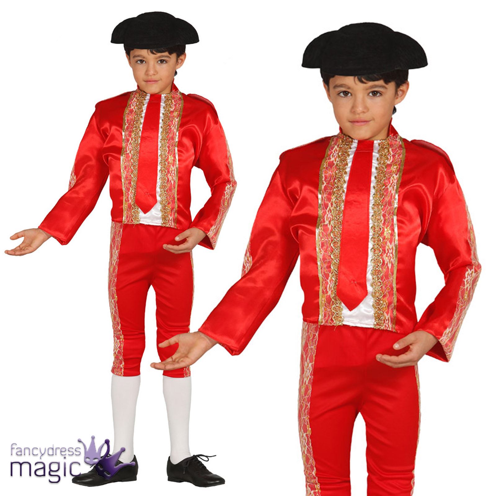 Boys Kids Bullfighter Toreador Matador Spain Spanish Fancy Dress ...