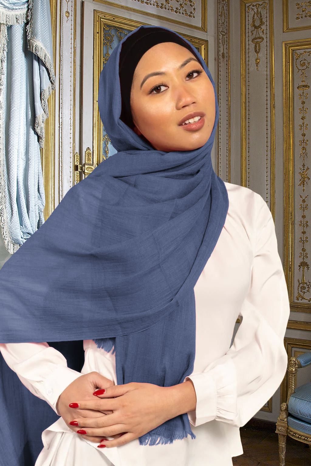 Premium Cotton Modal Hijab Muslim Head Scarf Wrap Shawl Soft Long ...