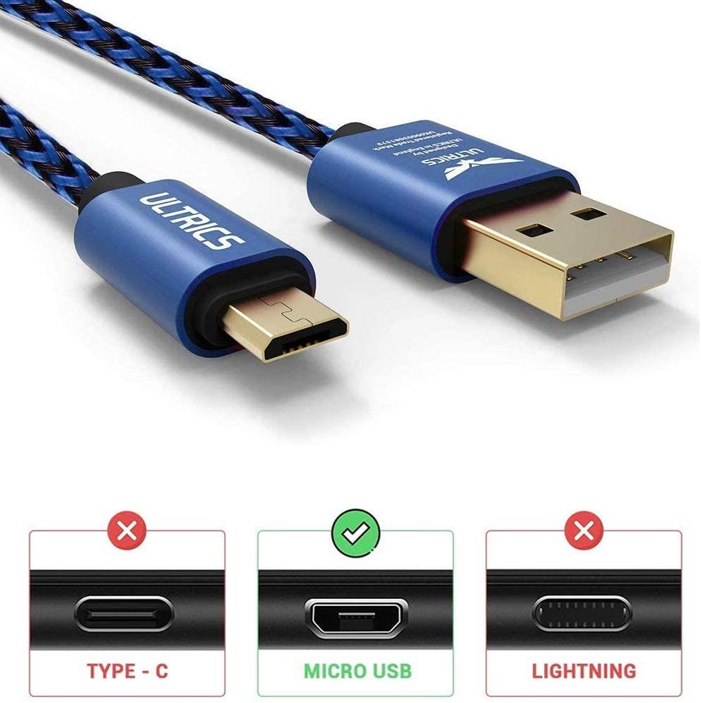 Micro USB Charging Cable Fast Charger Data Sync Lead For Android - 1M ...