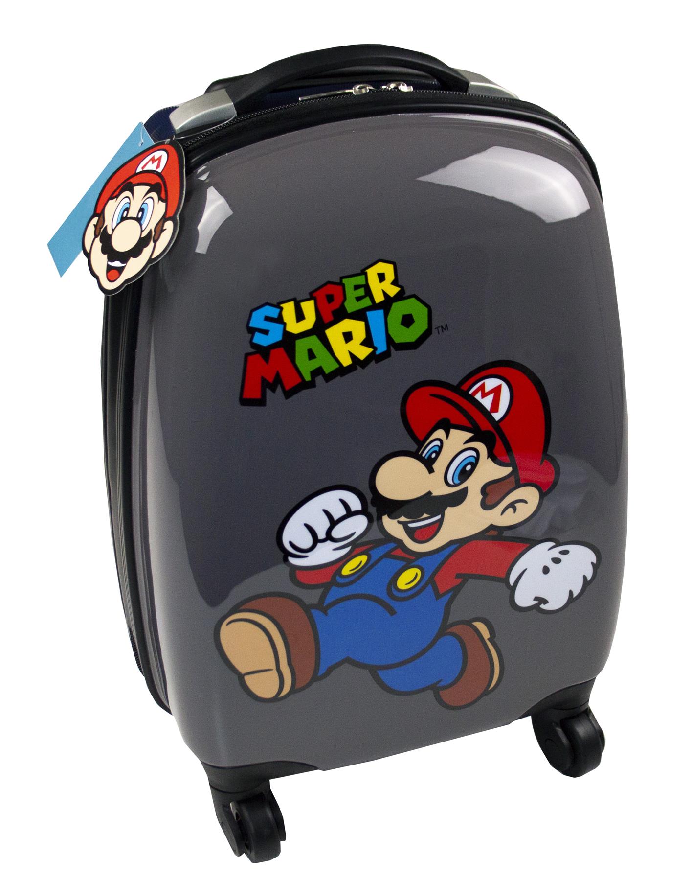 Super Mario Official Nintendo Game Kid's Hard Carry On Suitcase with ...