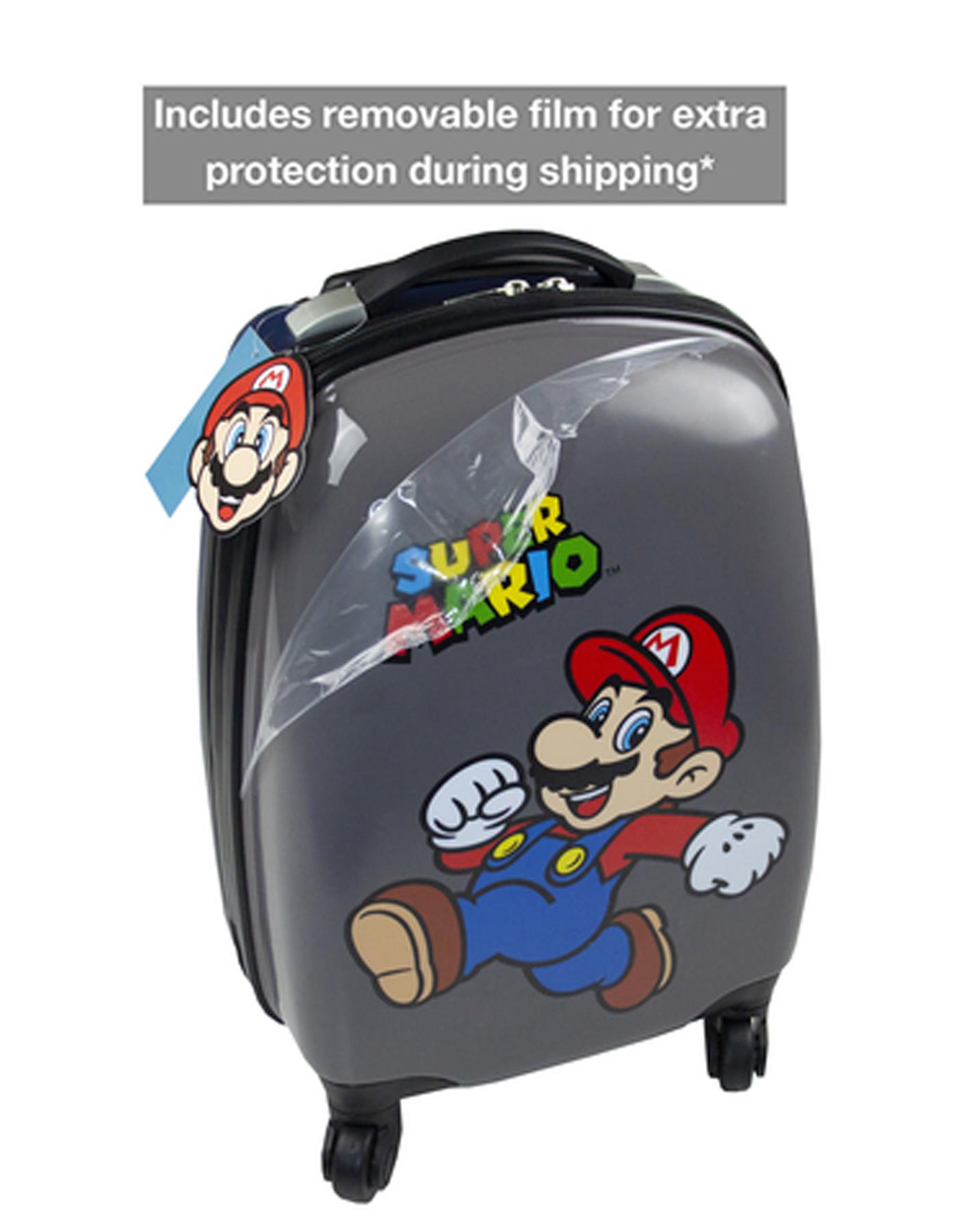 Super Mario Official Nintendo Game Kid's Hard Carry On Suitcase with ...