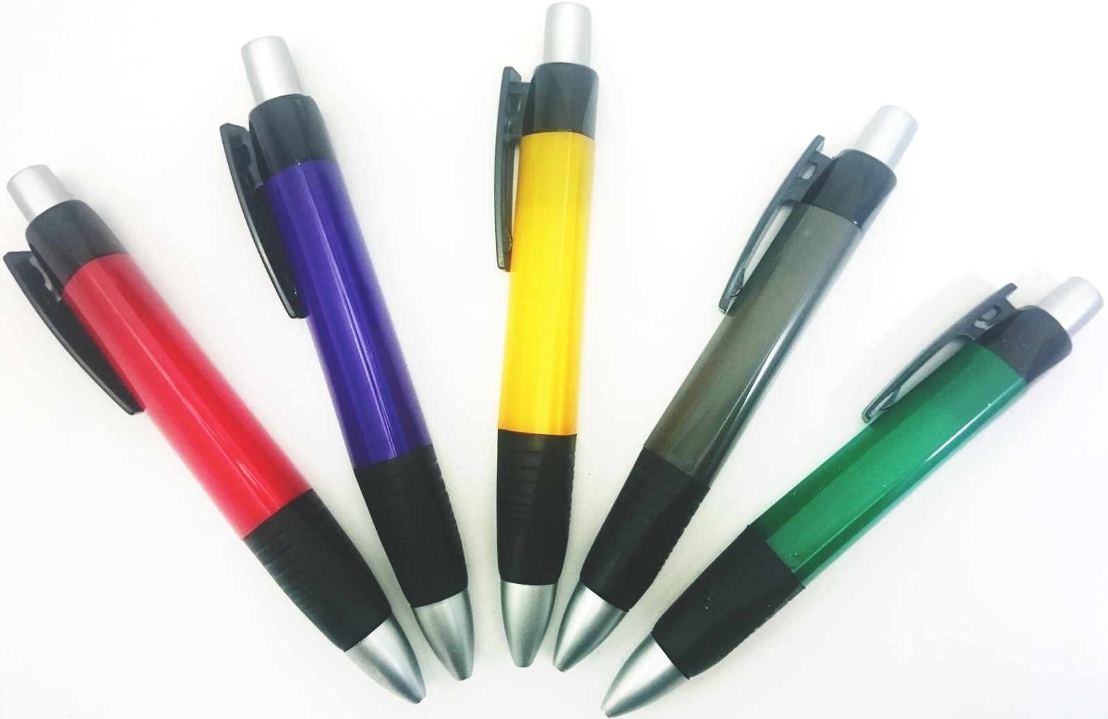 5 Classic Triangle Ballpoint Pens Office Home School Set Ink Paper ...