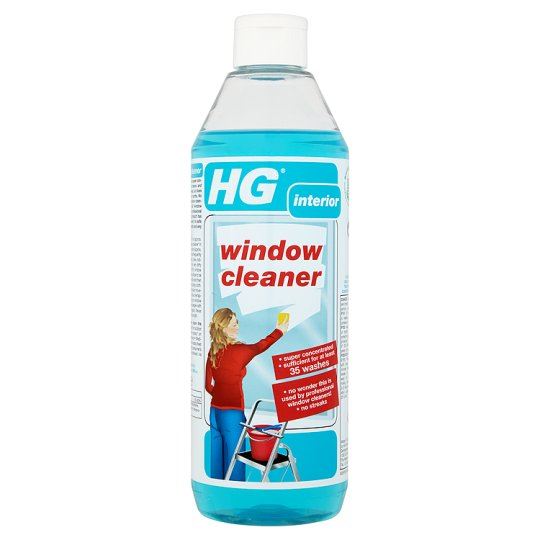 HG Concentrated Window Cleaner 500ml No Streaks Glass Cleaning Solution ...