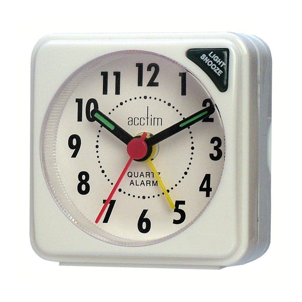 Acctim Ingot Mini Alarm Clock Quartz Movement Bedside Analog Pocket ...