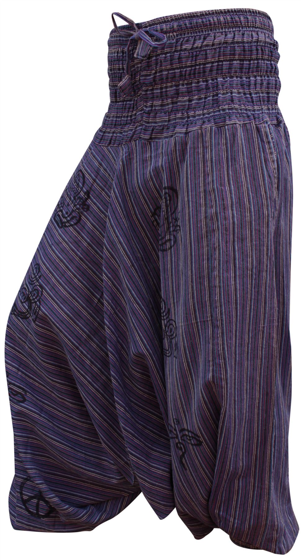 Faded Hippie Harem Alladin Loose Fit Boho Gypsy Punky Cotton Hippy ...