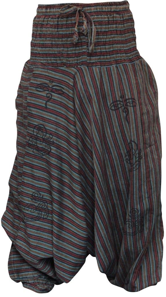 Faded Hippie Harem Alladin Loose Fit Boho Gypsy Punky Cotton Hippy ...