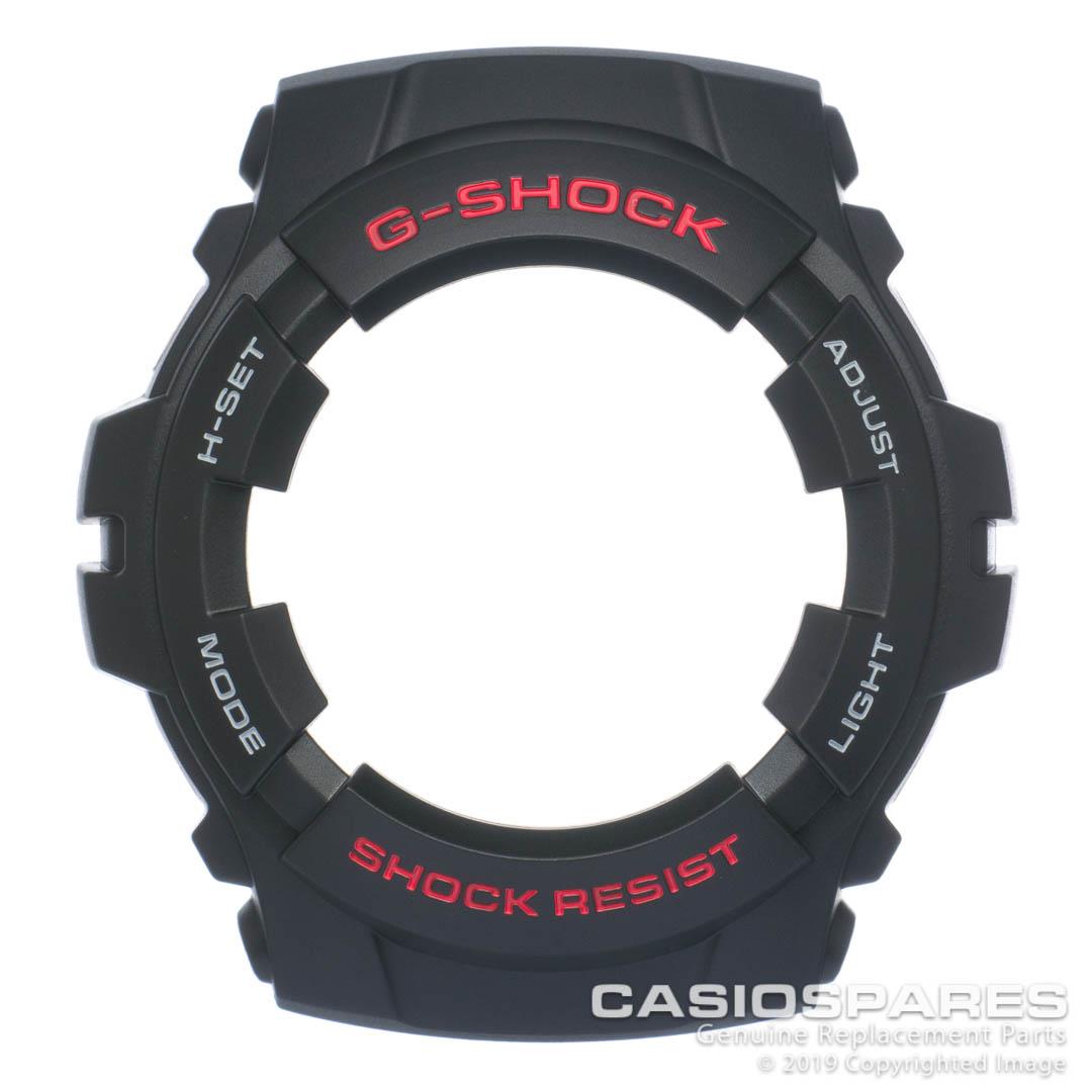 Genuine Casio Bezel G-SHOCK G-100 G-101 G100-1BV G101-1AV Red Grey Font ...