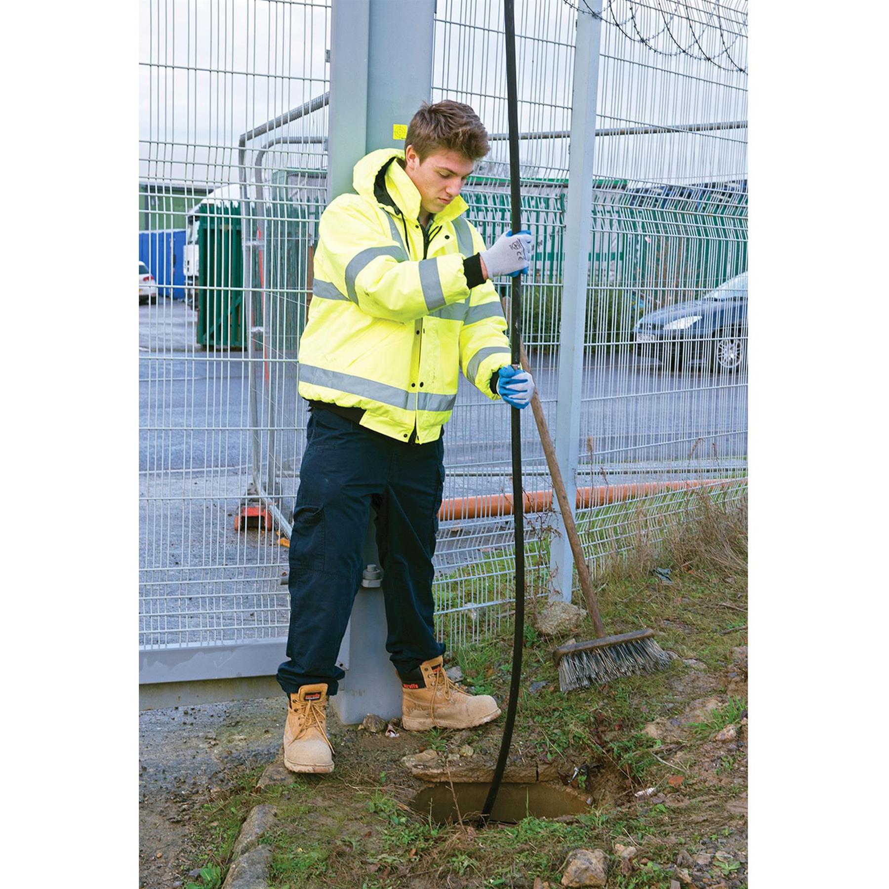 DRAIN ROD RODS SET FLUE CHIMNEY DRAIN BRUSH WORM SCREW PLUNGER DROP ...